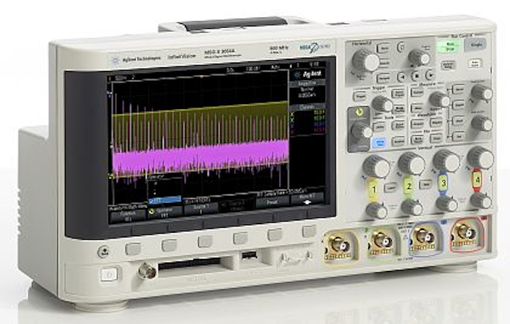 Four 1-GHz oscilloscopes introduced by Agilent for high-bandwidth bench scope applications ...