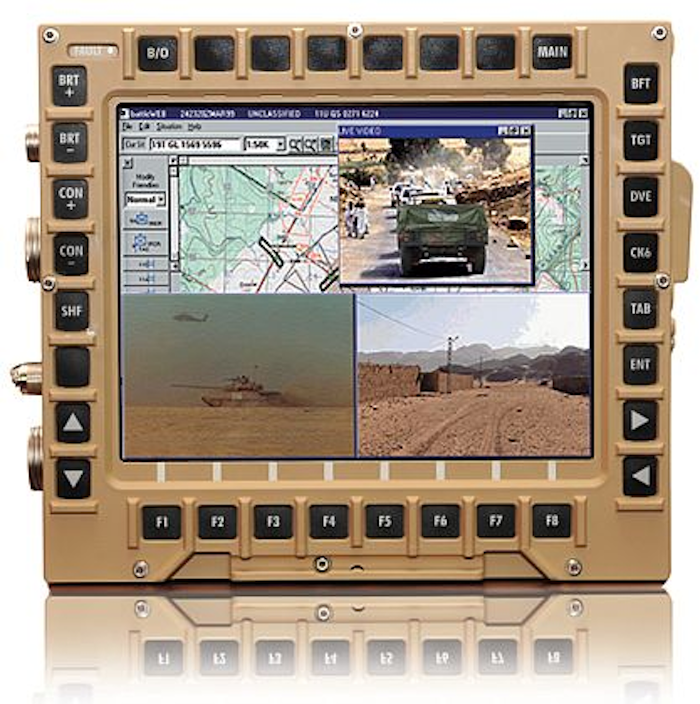 General Dynamics rugged display for combat vehicles can run classified ...