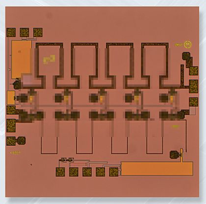 GaAs MMIC distributed amplifier die for military and space applications ...