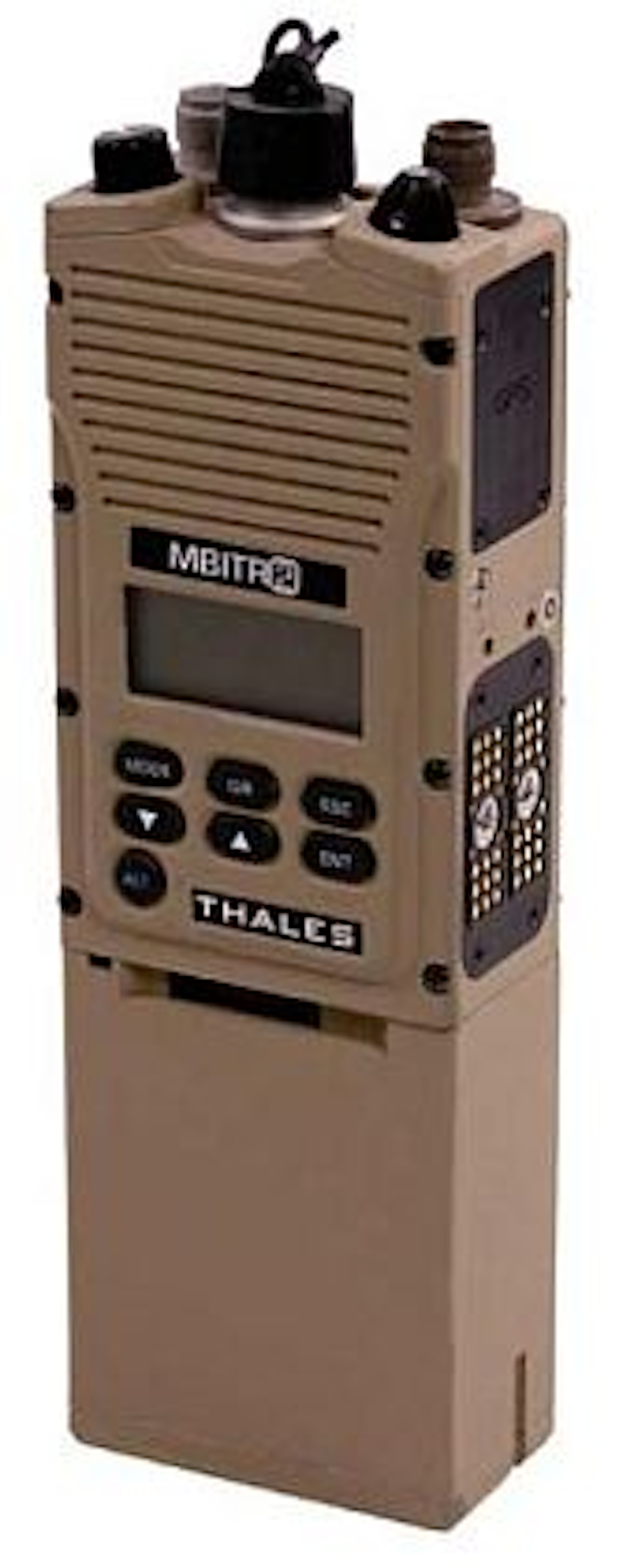 Military radio that transmits simultaneously on wideband and narrowband ...