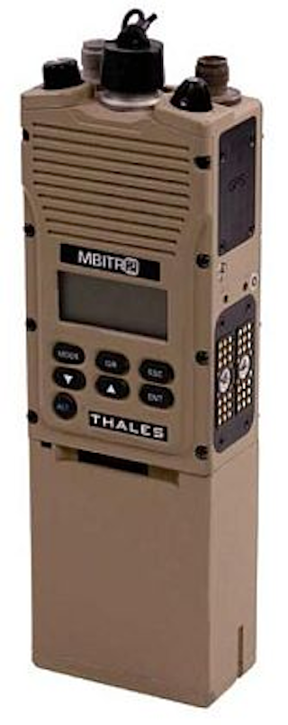 Military radio that transmits simultaneously on wideband and narrowband ...