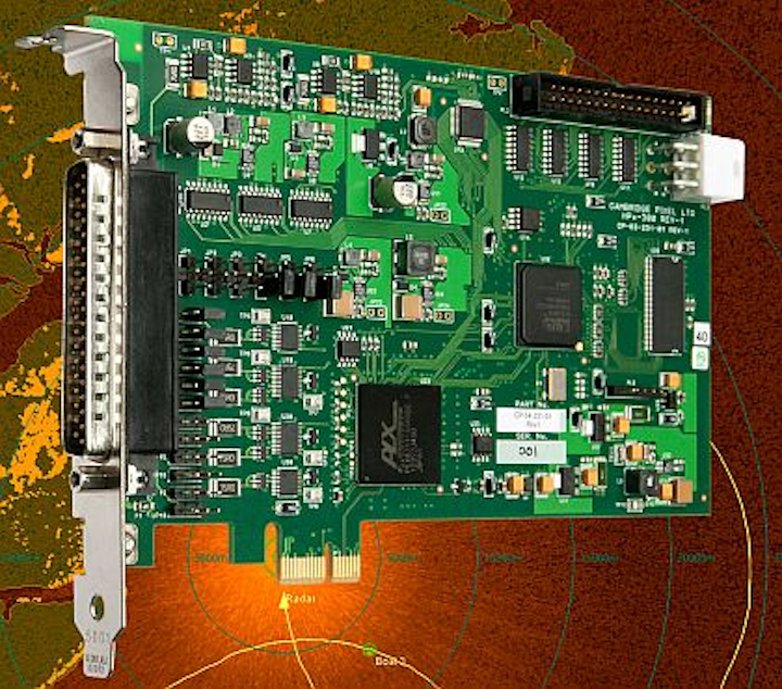 PCI Express radar output card for testing ahead of deployment ...