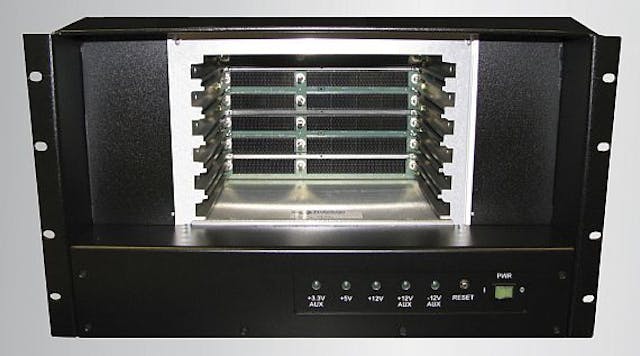 Conduction-cooled OpenVPX chassis for military systems development offered by Curtiss-Wright ...