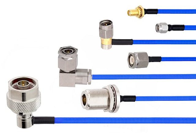 Right-angle flexible RF cable assemblies for tight spaces introduced by ...