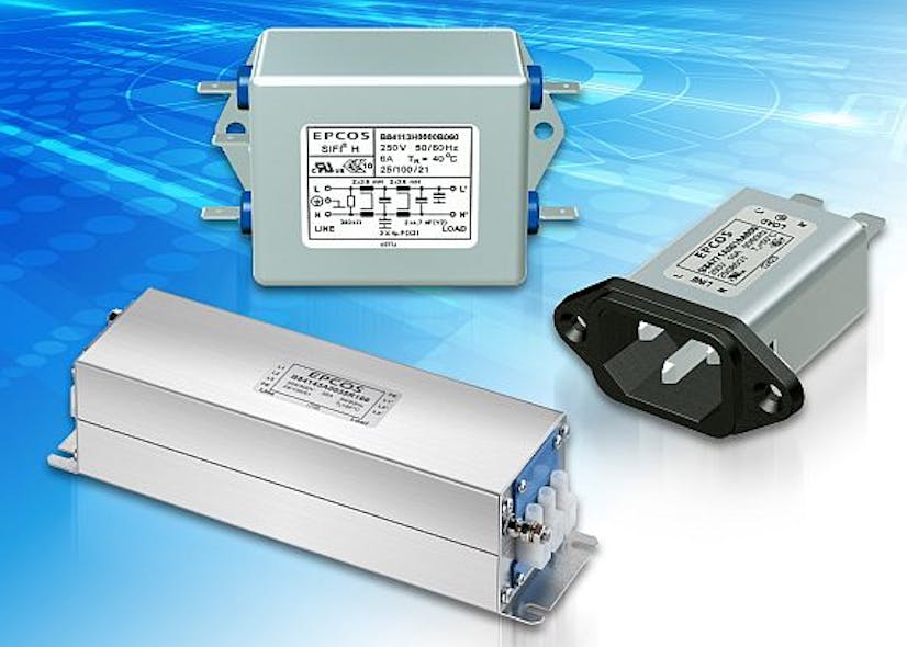 TDK EPCOS EMC power electronics filters for power supplies available in ...