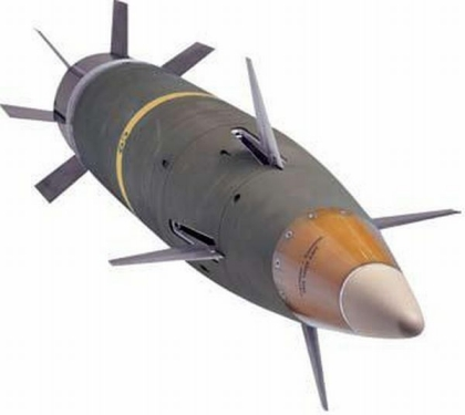 Satellite-guided heavy artillery shell able to detect and attack moving ...