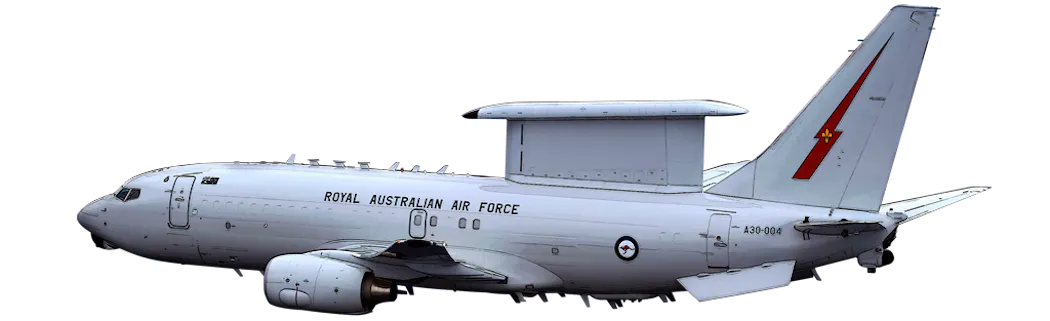 Boeing E-7A Wedgetail Airborne Early Warning & Control (AEW&C) aircraft ...