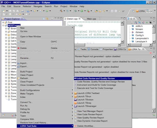 LDRA extends tool suite with certification validation for Altera Nios ...