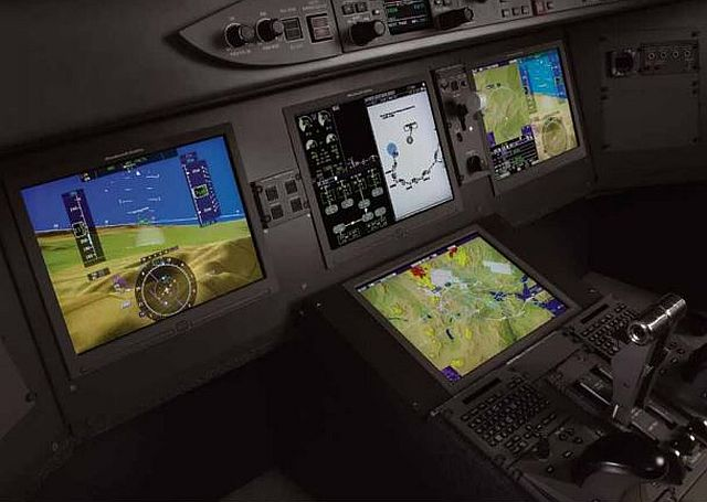 Bombardier Vision flight deck on Challenger 650 features Rockwell ...