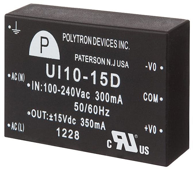 Polytron Devices introduces 10-watt, universal input AC-DC power ...