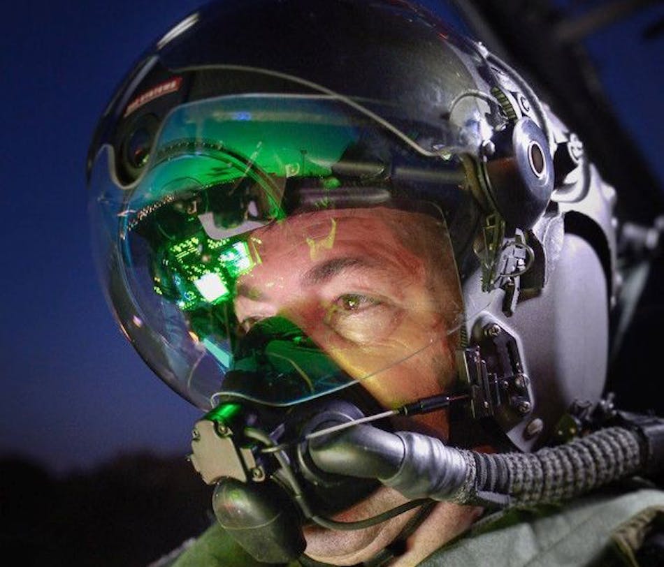 BAE Systems Striker II pilot helmet with HMD, night-vision capabilities ...