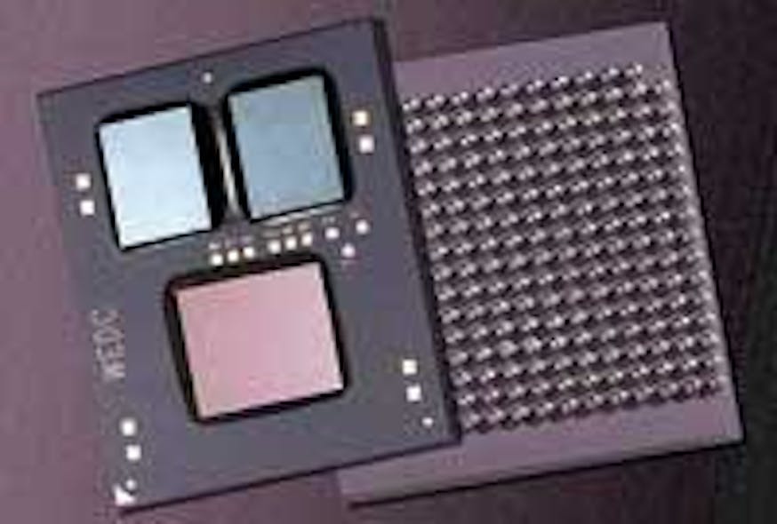 RISC microprocessor multichip package for embedded applications ...