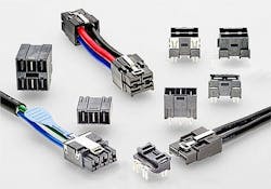 Power connectors and cable assemblies for applications in tight spaces ...