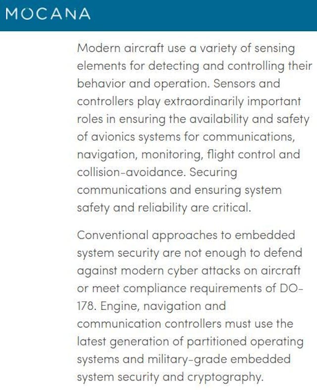 DDC-I and Mocana introduce integrated IoT security platform for military and commercial avionics ...