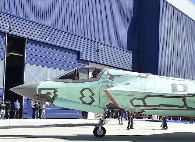 First Italian-built F-35B short take-off/vertical landing aircraft ...