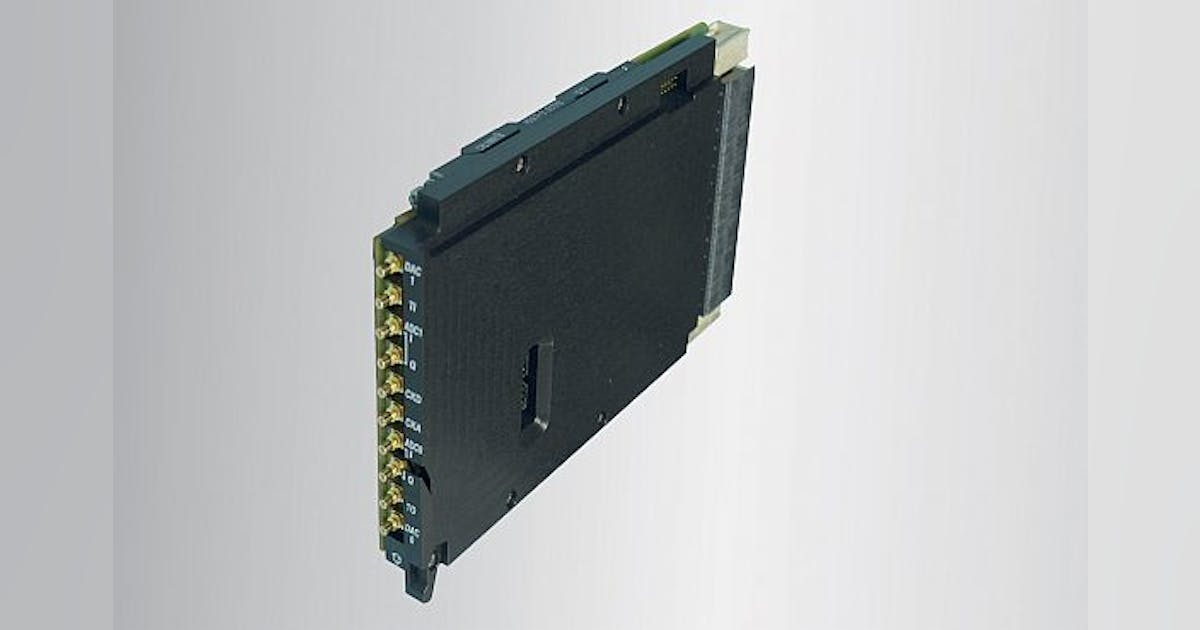 3u Openvpx Embedded Computing Transceiver Cards For Ew Sigint And