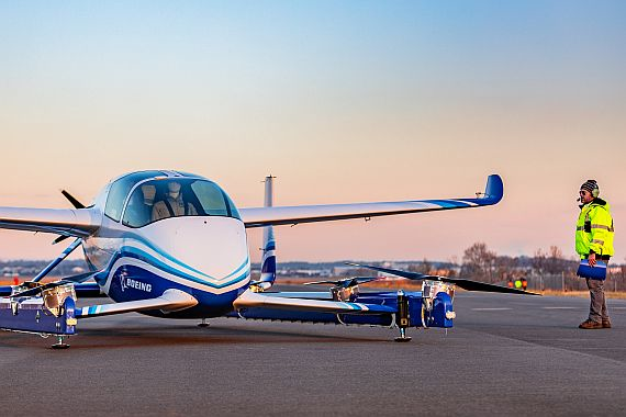 Boeing's autonomous electronic VTOL passenger vehicle completes first ...