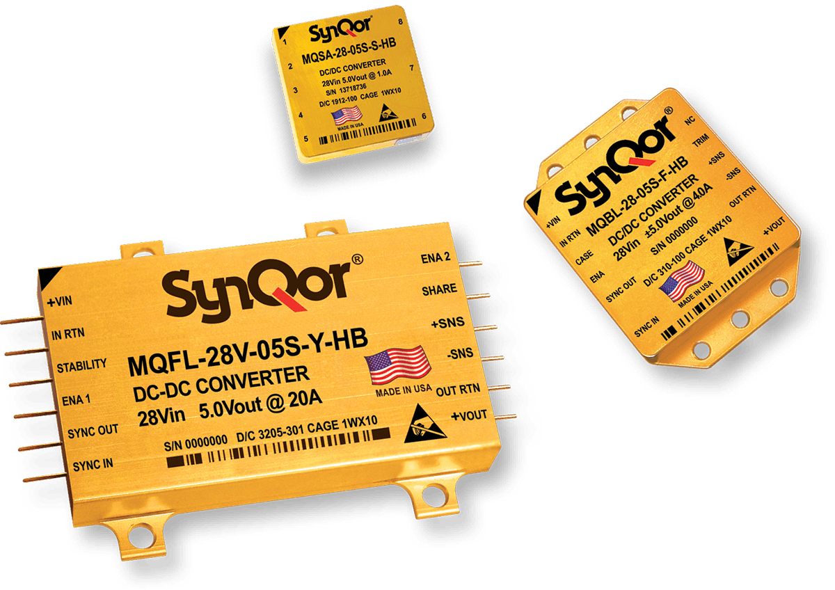 SynQor MilQor Series 28Vin & 270Vin Hi-Rel DC-DC Converters | Military ...
