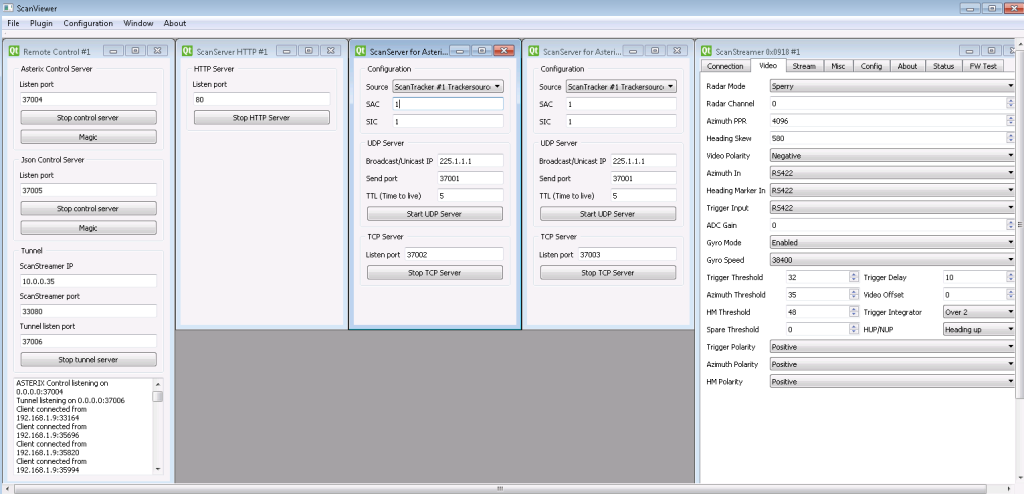 ScanView Server: Radar Extractor and Tracker with Asterix Format ...
