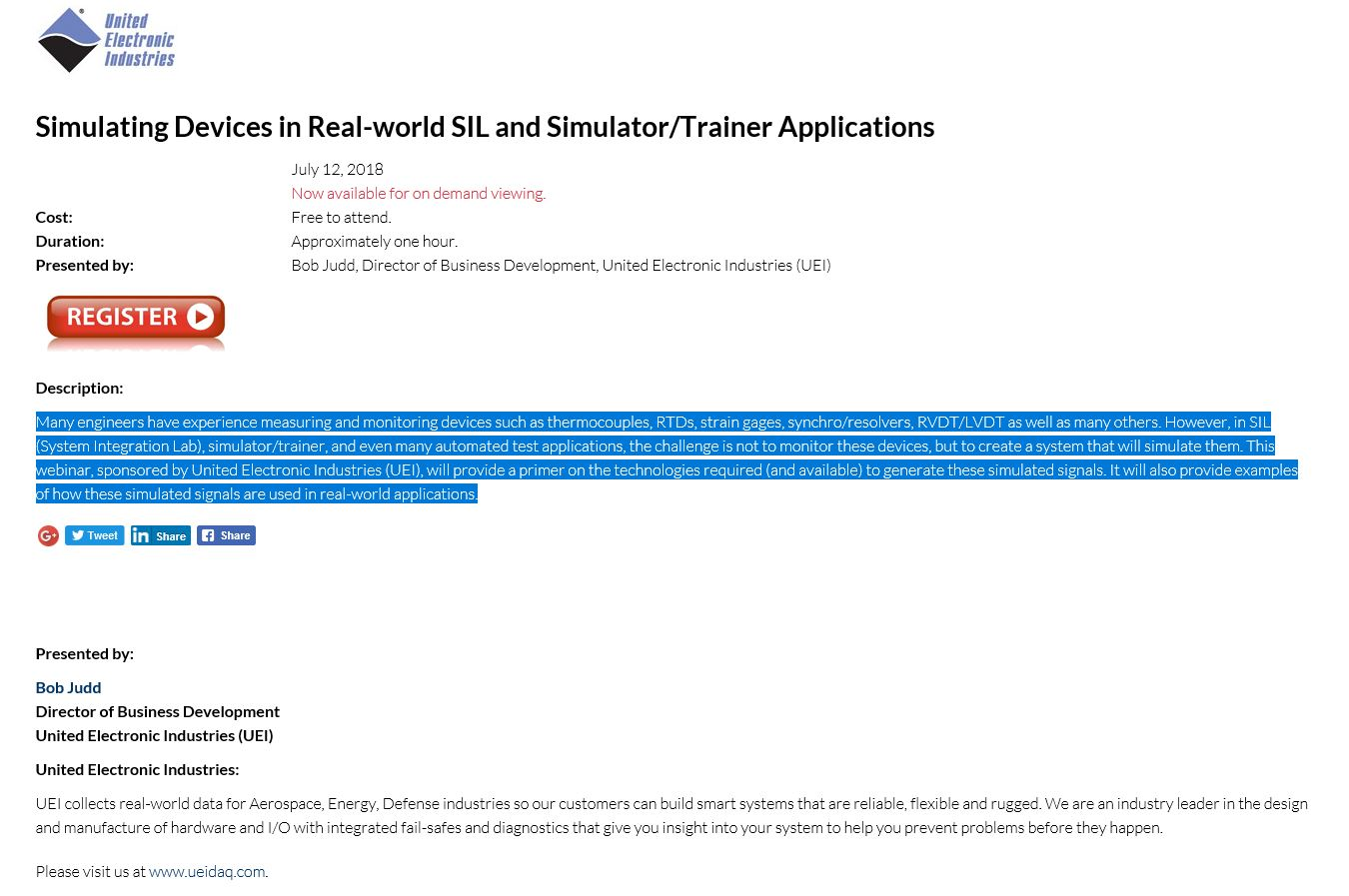 Simulating Devices in Real-world SIL and Simulator/Trainer Applications ...