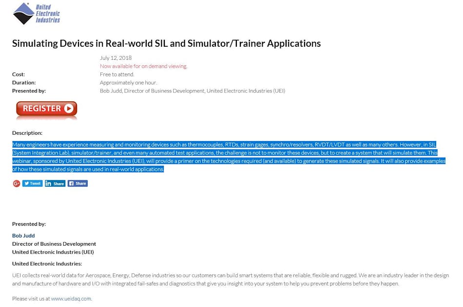 Simulating Devices in Real-world SIL and Simulator/Trainer Applications ...