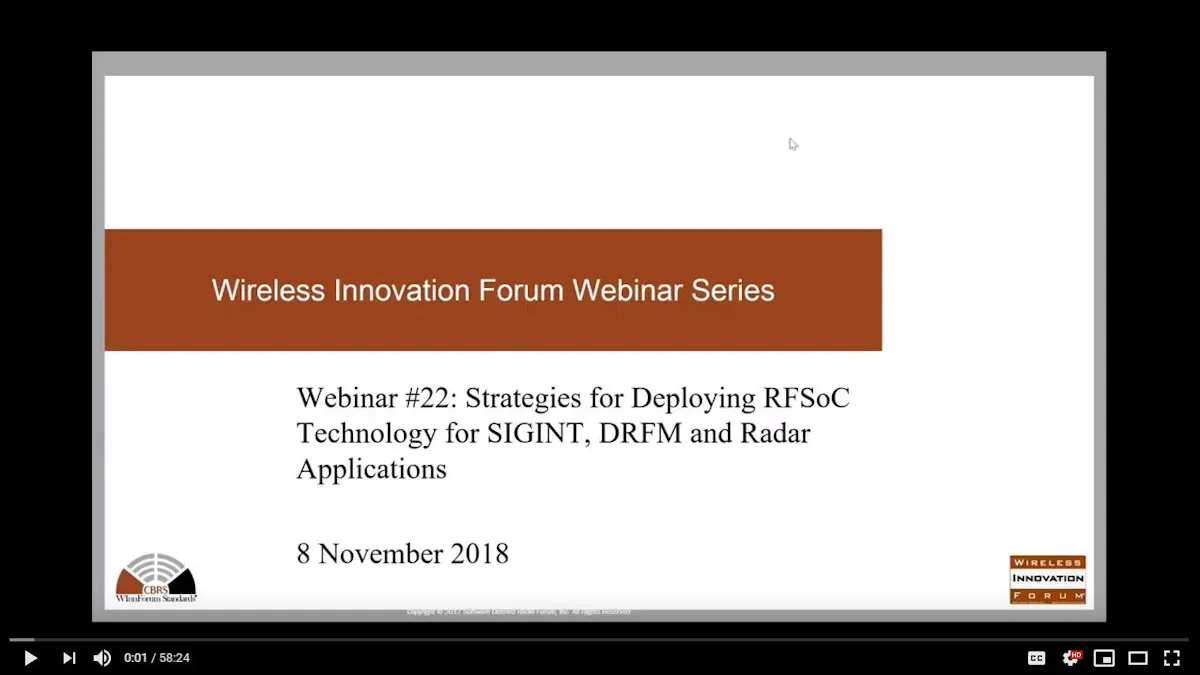 Strategies for Deploying RFSoC Technology for SIGINT, DRFM and Radar ...