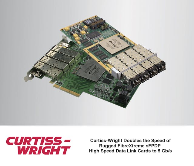 Curtiss-Wright Doubles the Speed of Rugged sFPDP High Speed Data Link ...