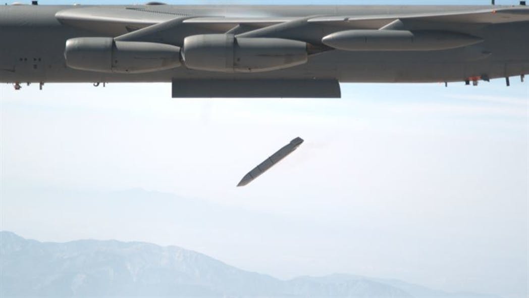 The AGM-86C cruise missile that introduced GPS guided weaponry is ...