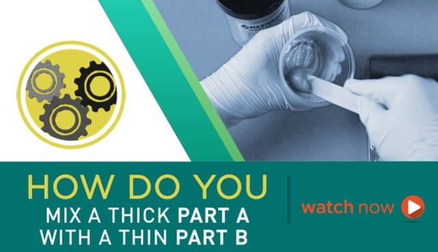 How do you mix a two part epoxy when one part is thick and the other is ...