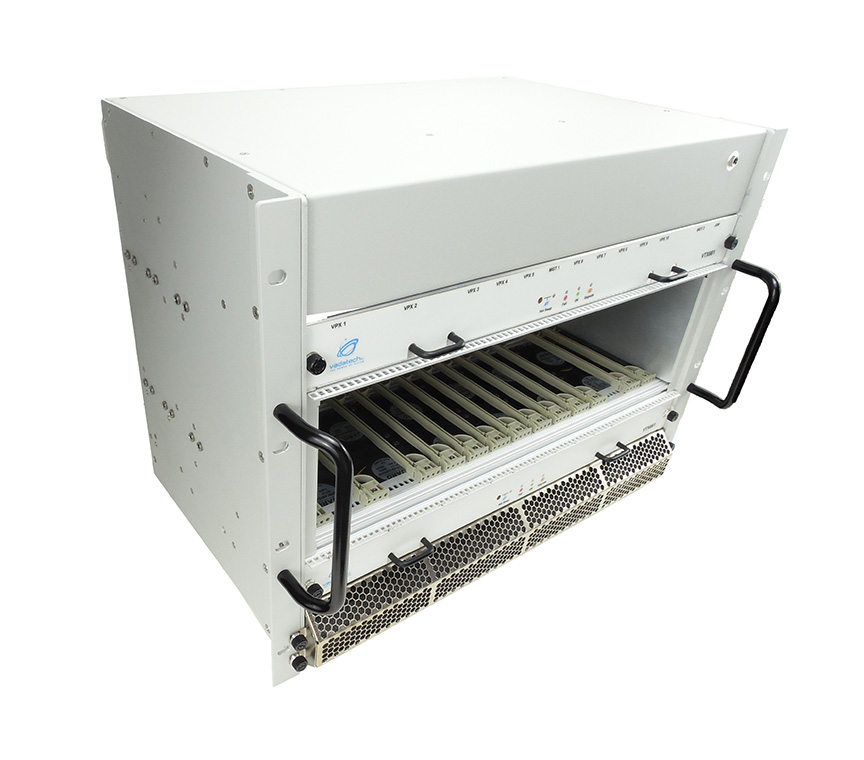 8U VPX embedded computing chassis with 1600 Watts for commercial applications introduced by ...
