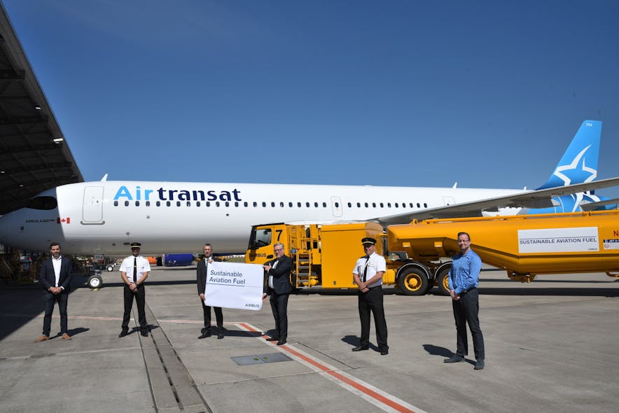 Air Transat makes its first two delivery flights with a sustainable ...