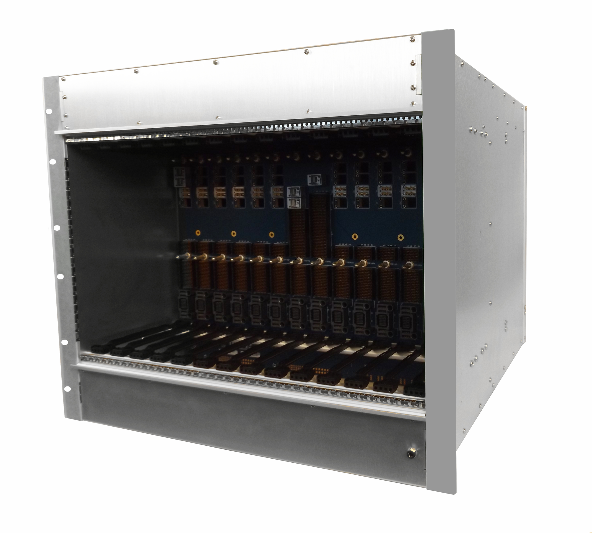 6U OpenVPX embedded computing chassis and backplane for aerospace and defense uses introduced by ...