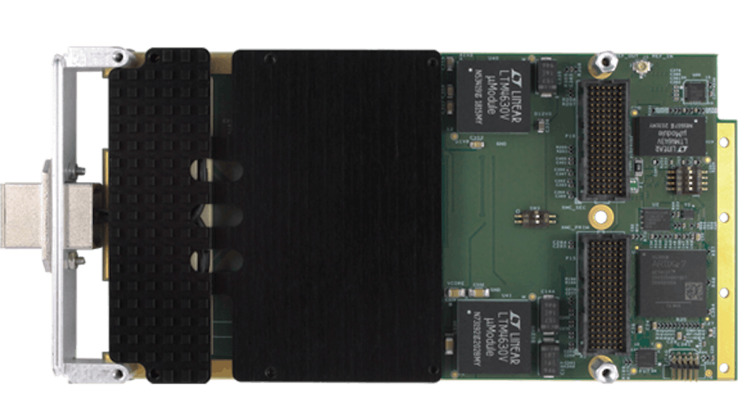 Rugged embedded computing XMC Ethernet interface for radar, SIGINT, and storage, introduced by ...