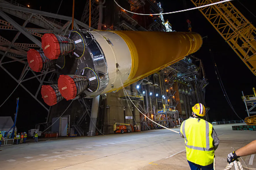 Boeing’s first core stage for NASA's SLS ready to travel to launch site ...