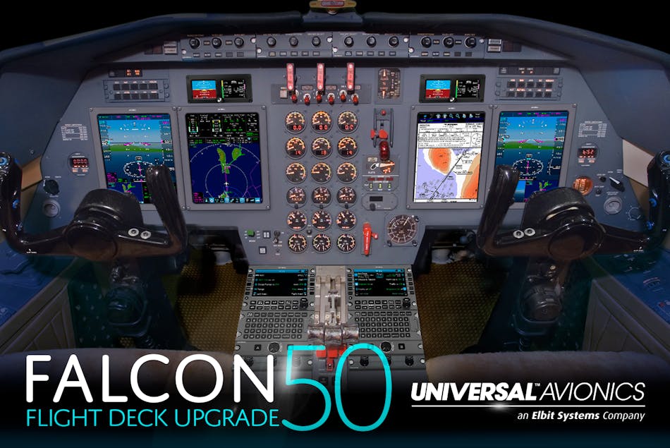 Universal Avionics InSight display system selected by MC2 for Falcon 50 ...