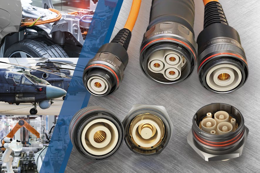 LEMO M-series rugged high-power connectors for defense, aerospace, and ...