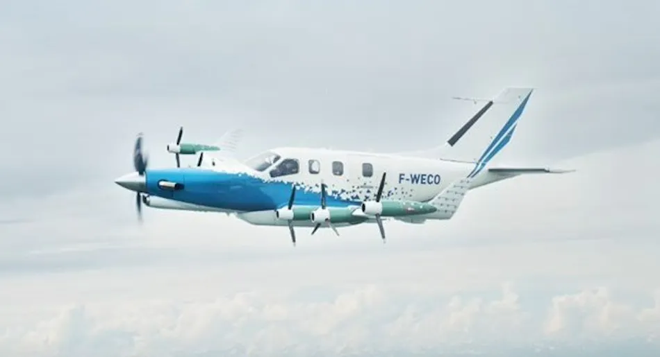Daher, Safran, and Airbus exhibit hybrid-electric distributed ...
